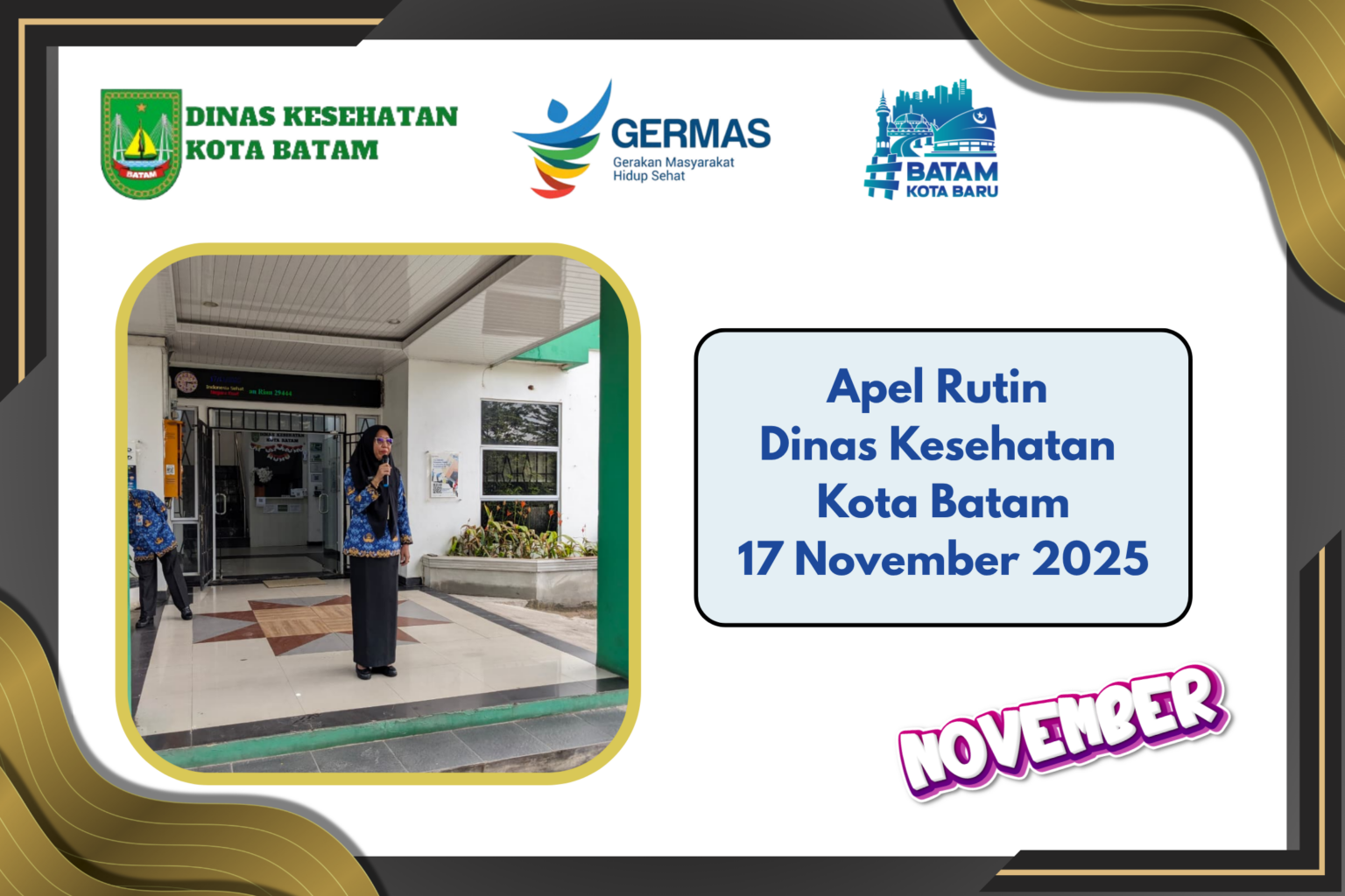 Apel Mingguan Dinas Kesehatan Kota Batam (17 November 2025)