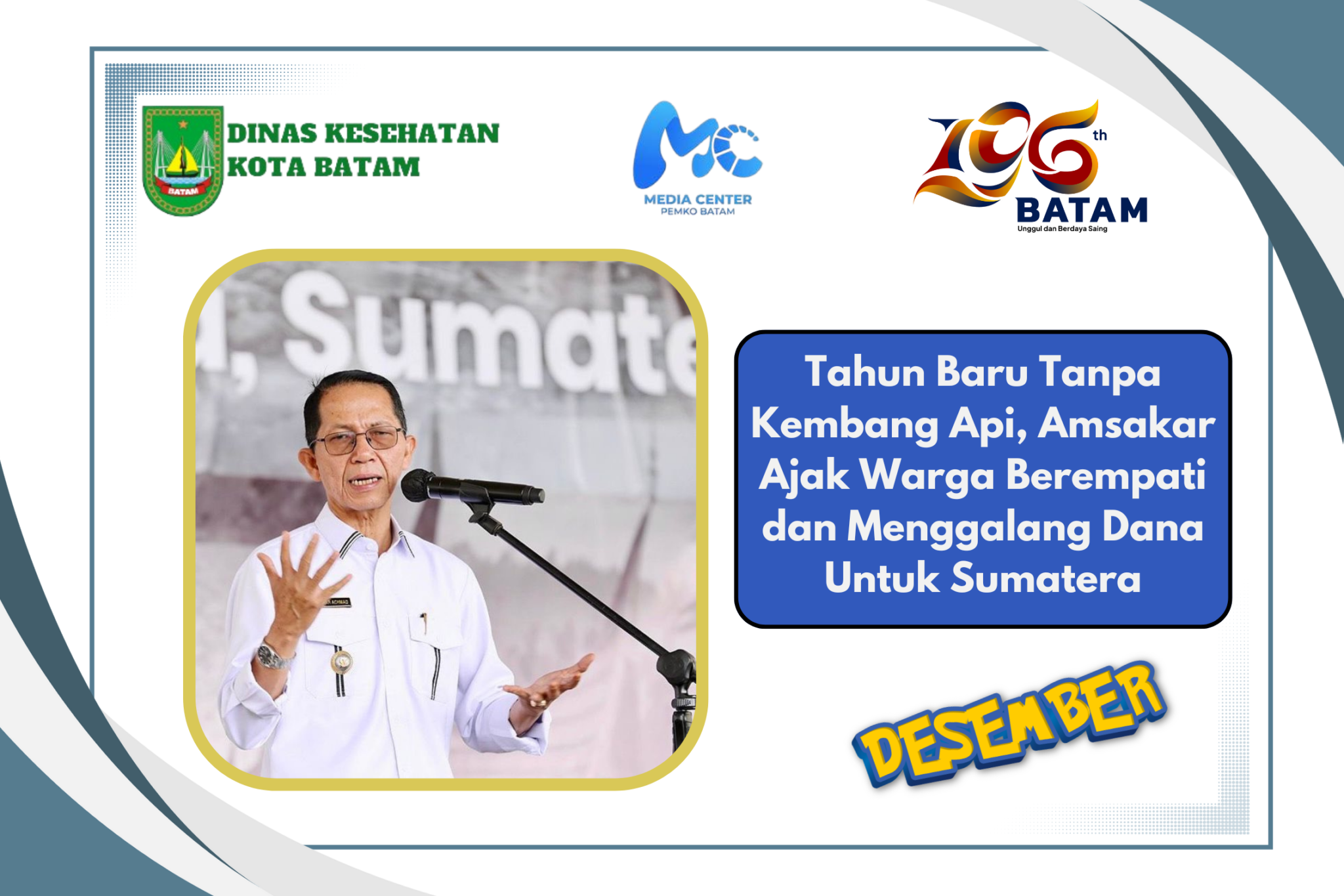 Tahun Baru Tanpa Kembang Api, Amsakar Ajak Warga Berempati dan ...